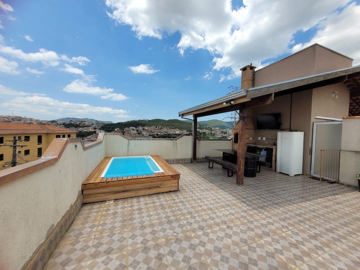 Apartamento Com áRea Gourmet Exclusiva E Uma  Linda Vista - Poços de Caldas