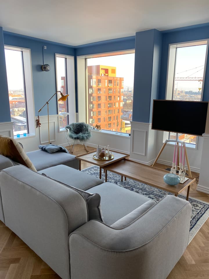 Unique Apartment 12th W. City View+infra Red Sauna - Copenhagen