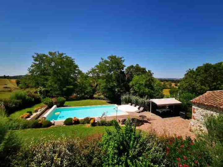 Grande Maison Avec Piscine Privative & Jardin - Villeneuve-sur-Lot