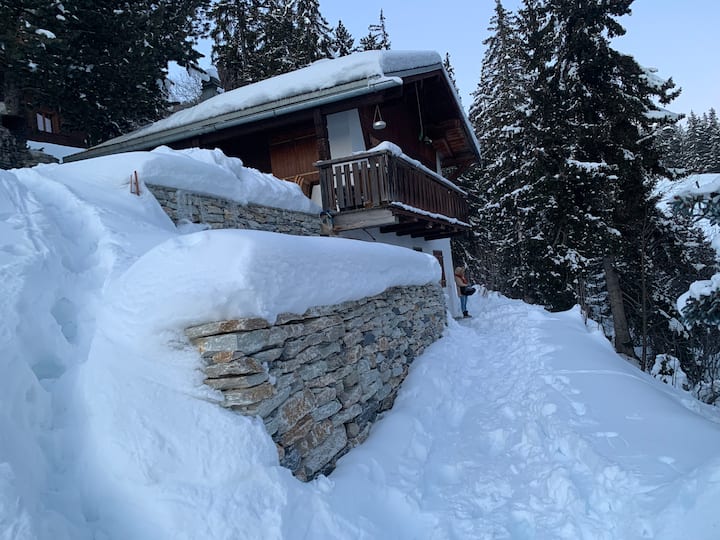 Crans-montana Chalet Dans La Nature Ski In Ski Out - Crans-Montana