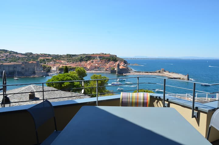 Unique ! Villa-piscine-vue Mer-garage-wifi-clim. - Collioure