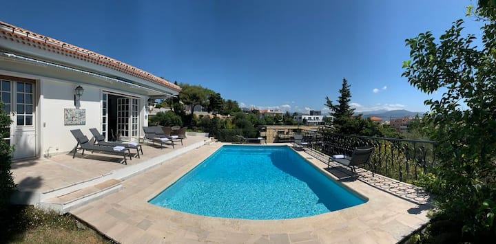 Villa★espace★sérénité★vue Mer★piscine - Nice