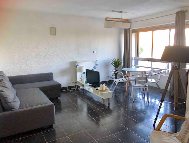 Grand Studio, Plage Accessible à Pieds - Carnon