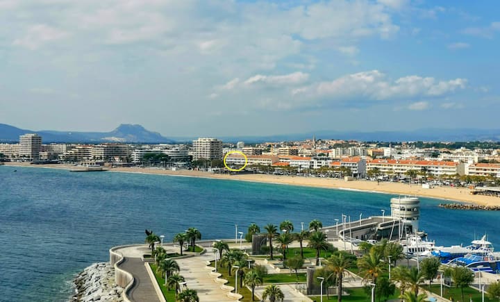 Sunny Seafront 2-br With Airco & All Mod Cons - ibis budget Fréjus Capitou A8