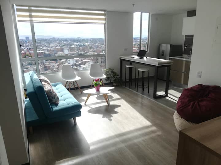 Fully Equipped.15th Floor. Nice View. Chapinero H8 - Bogota
