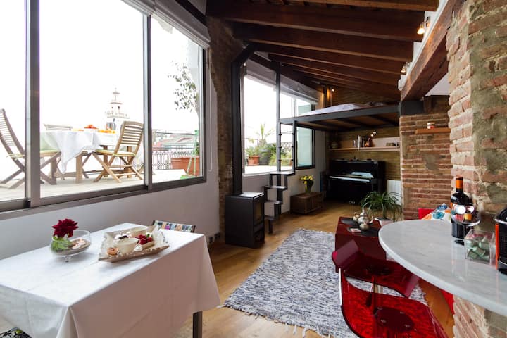 Our Sunny Penthouse. Only Long Stays - Valencia
