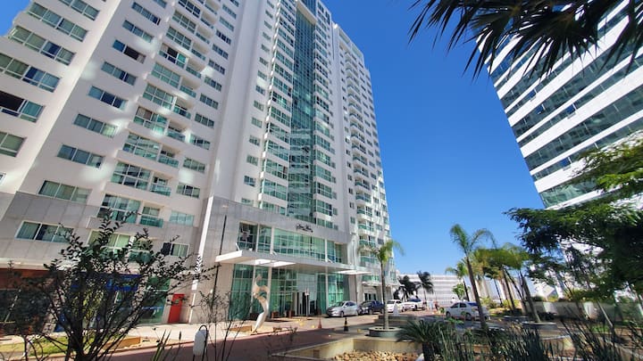 Flat Amplo, Moderno E Completo - Perto De Tudo - Brasília