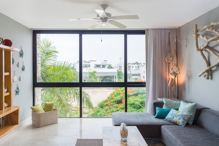 Work From Here And Walk To Beach/everywhere. Strong Wi Fi. - Riviera Maya