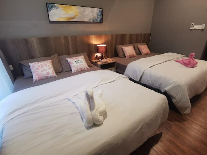 K Avenue By Gckk 2queen Bed Room - Kinarut