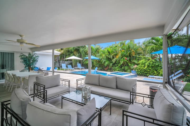 Villa Eden-pool-privacy-luxury- Minutes Atlantic. - Delray Beach, FL