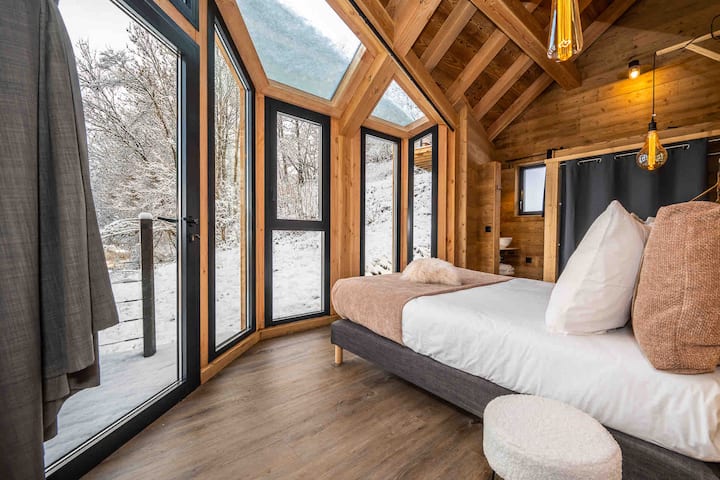 Le Sorbier Chalet Avec Bain Nordique Privatif - Saint-Léger-les-Mélèzes