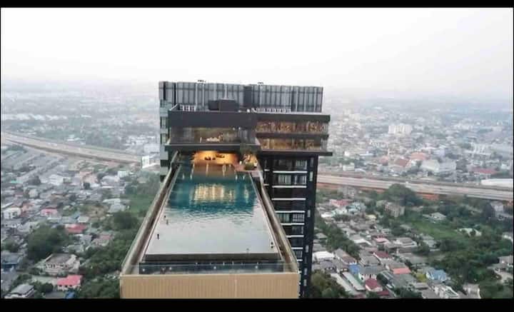 空中双层Gym Skypool Subway蓝色线 一分钟到达地铁站 - Bangkok