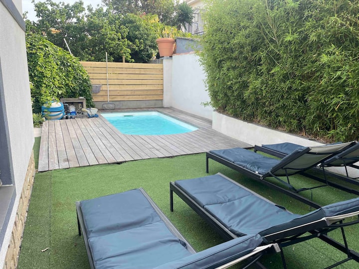 Villa Avec Piscine Privée, Plage Commerces à Pieds - La Seyne-sur-Mer