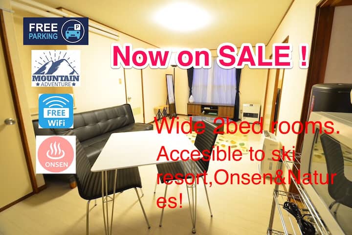 02.wide Room! 2bed Rooms! Free Parking! Up To 8ppl - Sapporo