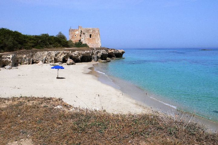 Torre Specchia Villa Caterina Sul Mare Con Barca - Torre dell'Orso