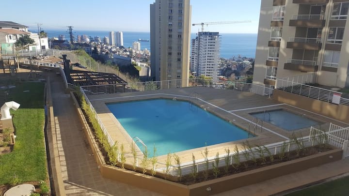 Departamento Nuevo, Viña Del Mar, Vista Al Mar - Valparaíso, Chile