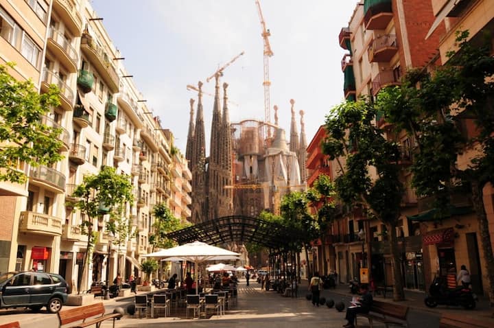 Sagrada Familia Apartment With A/c And Wifi: Monthly Rental - Barcelone