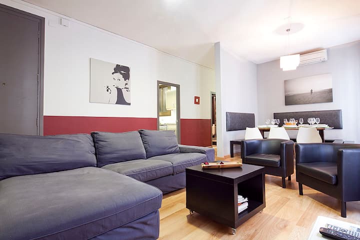 Executive Cataluña 1 , 6 Chambres, Wifi, A/c - Barcelona