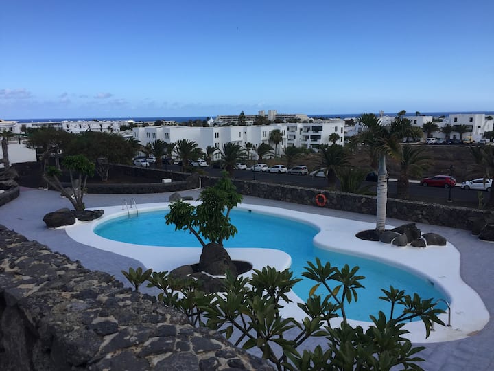 Quiet Ground Floor Apartment With Pool / Sea View - Costa Teguise
