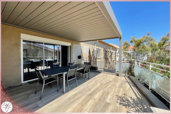 Les Mouettes - Appartement Spacieux 6 Personnes - Valras-Plage