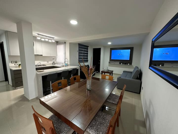 Super Moderno Depa Céntrico 8huéspedes 3 Recámaras - Durango