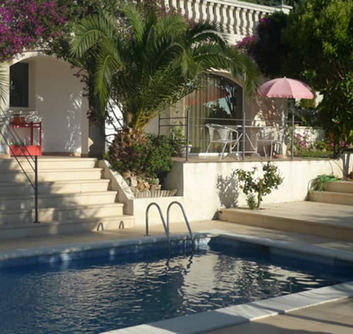 Independent Suite 2 Rooms In Private Villa -Views - Castelldefels