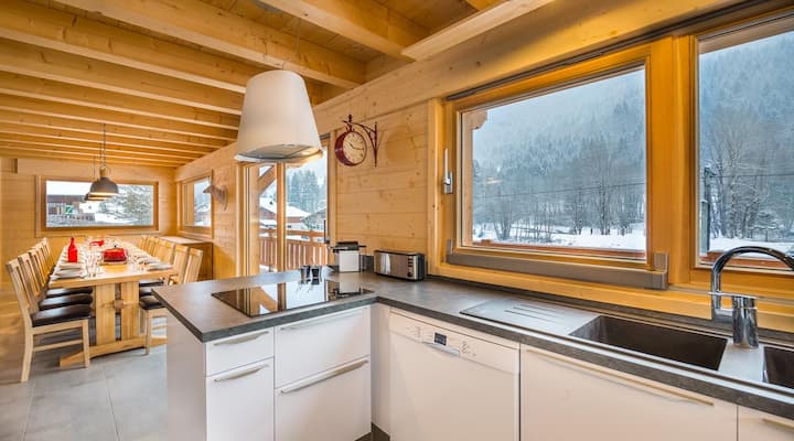 Chalet 17p à La Chapelle ; Spa Et Cheminée - Département Haute-Savoie