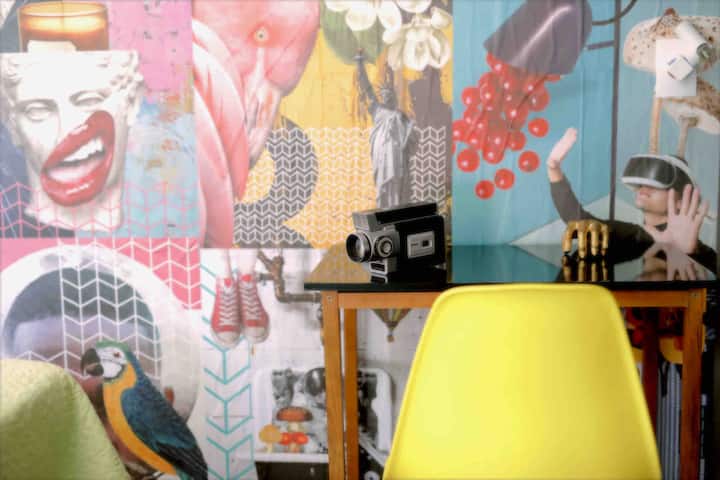 Super8 Loft - Quarto / Copa/ Banheiro / Varanda - Jaguariúna