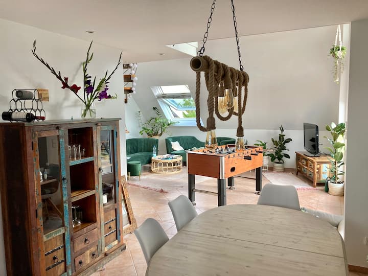 Luxus Maisonette Wohnung Am Rhein - Boho Stil - Dormagen