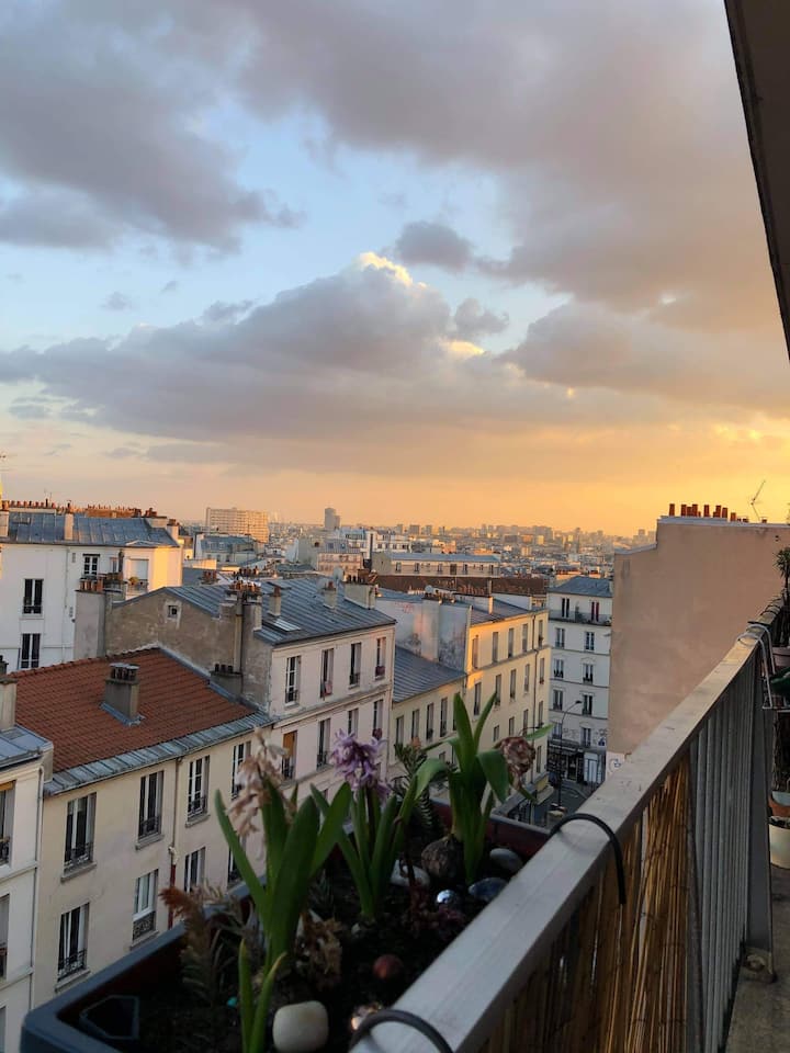 Appartement Avec Terrasse Aux Buttes Chaumont - 巴黎