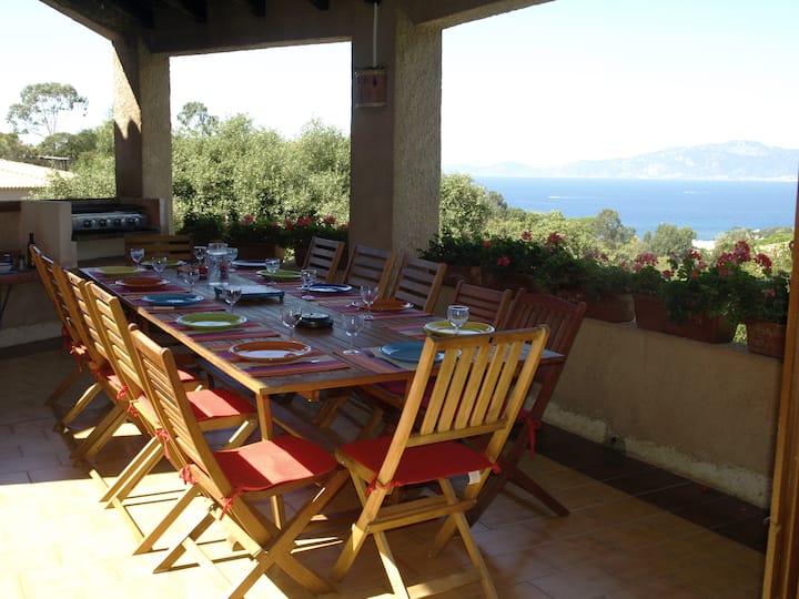 U Liamu, Grande Villa 4*, Bord De Mer Et Piscine - Plage de Cupabia