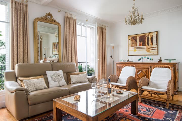 Tour Eiffel Luxe 4 Chambres 9 Pers, Calme, Confort - Paris