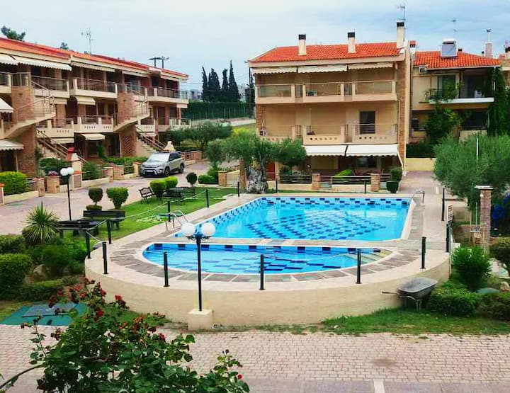 50m From The Beach Townhouse "Cleomenis" - Chalkidiki