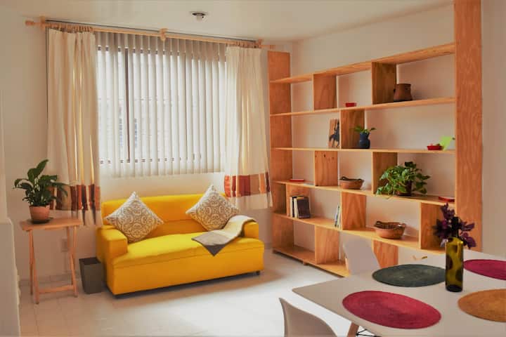 Luminoso, Acogedor Y Céntrico Apartamento-estudio - Meksyk