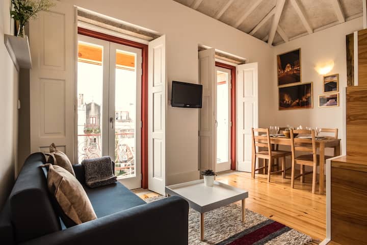Mezzanine With Balcony With Ac/porto Center - Porto