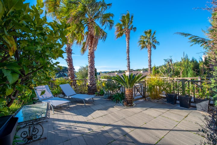 Les Issambres Appt Terrasse Et Jardin Avec Vue Mer - Les Issambres