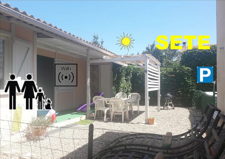 Maison Au Calme, Terrasse Et Parking Privé - Sète