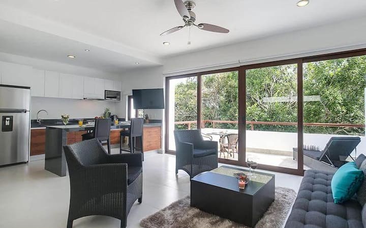 Well-equipped Executive Ph Loft - Akumal