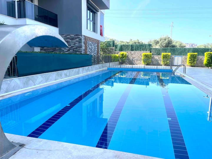 Sessiz Ailelere ÖZel Havuzlu Rahat 1+1 Residance 2 - Kuşadası