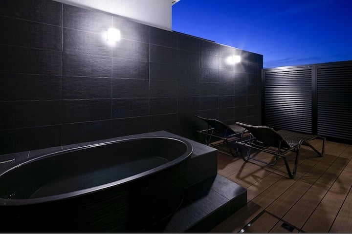 【オープン記念プラン】最新家電キッチン完備の1室で自炊を満喫しよう♪露天風呂付♪ - Kyoto