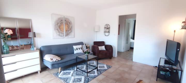 Spacieux 3 Pièces - Terrasse & Parking - 4 Pers - Mougins
