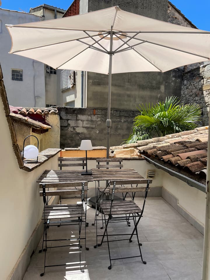 Bel Appartement Rénové, Climatisé, Avec Terrasse ! - ibis Avignon Centre Gare