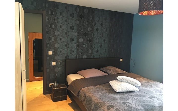 Chambre D'hôte Avec 5 Chambres - Chambre 1 :&nbsp; 'Myrtille Blue' Avec Sauna - Zulte