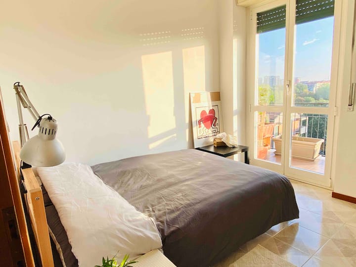 Double Room With Private Balcony 13minfromcentrale - Monza