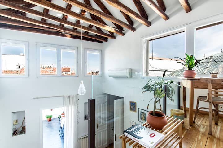 Penhouse With Lovely Terrace - Madrid