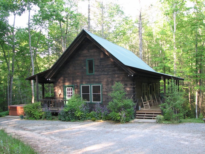 Private Luxury Log Cabin Wifi Hot Tub Paved Drive - Lake Santeetlah
