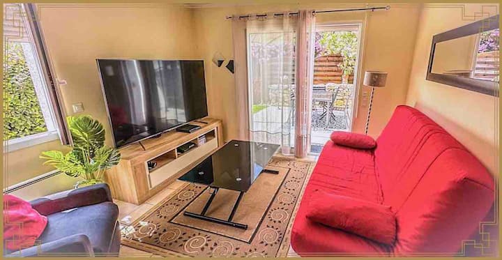 Appart Calme : Piscine, Jacuzzi, Jardin, Terrasse - Castries