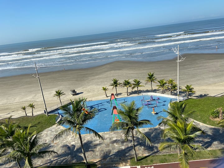 Apartamento A Beira Mar Com Wi-fi E Garagem - Praia Grande