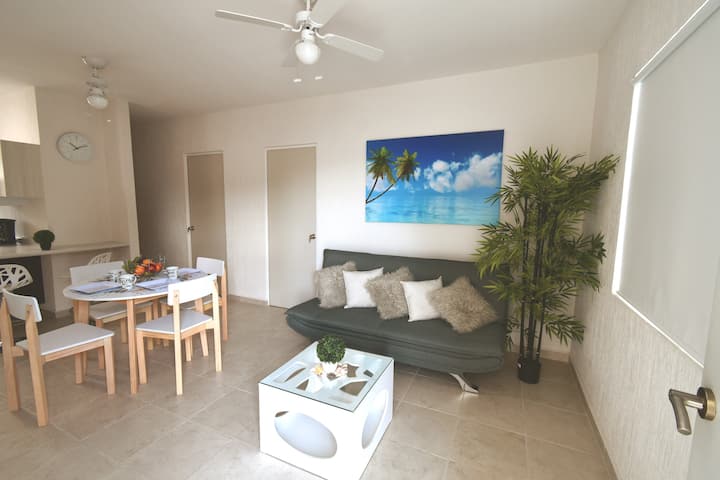 Cómodo, Moderno, Tranquilo Y Seguro Departamento. - Playa del Carmen