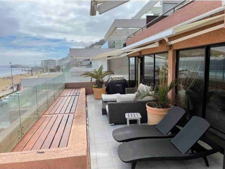 Reñaca, Amplio Y Exclusivo Departamento , Terrazas - Viña del Mar